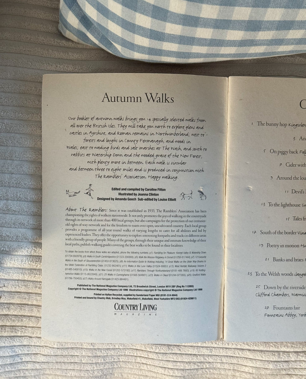 Autumn Walks - Country Living Magazine (1996) - Illustrated walking gu ...