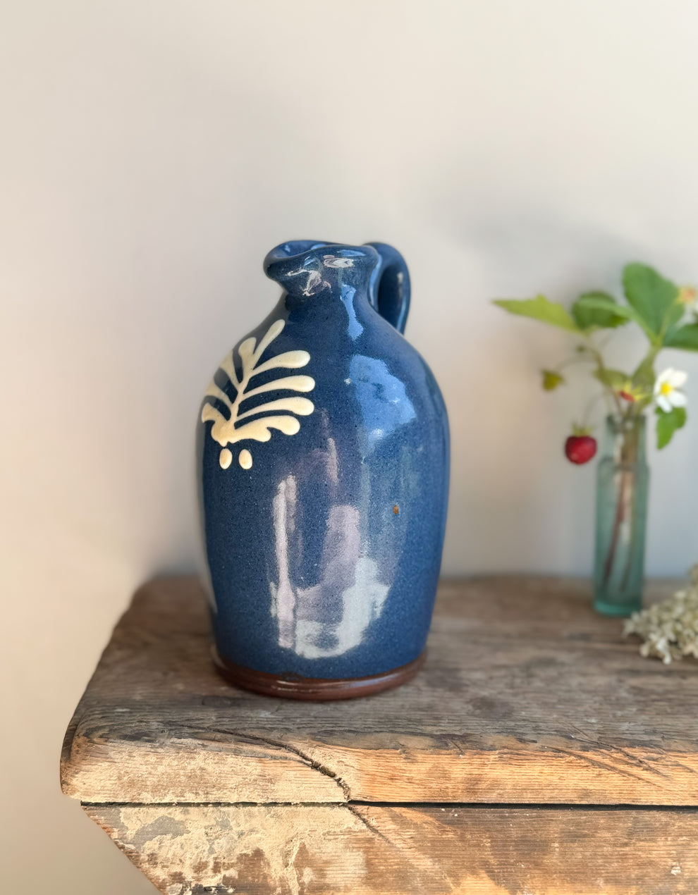 Vintage Wetheriggs Pottery Blue Slipware Oil Jug – Hiraeth Vintage